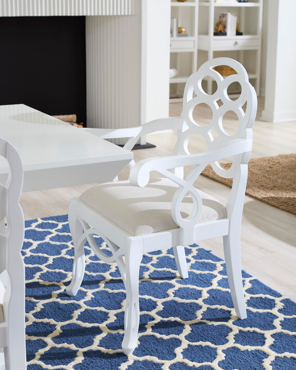 Loop Arm Chair - White Lacquered - Frances Adler Elkins - Dear Keaton