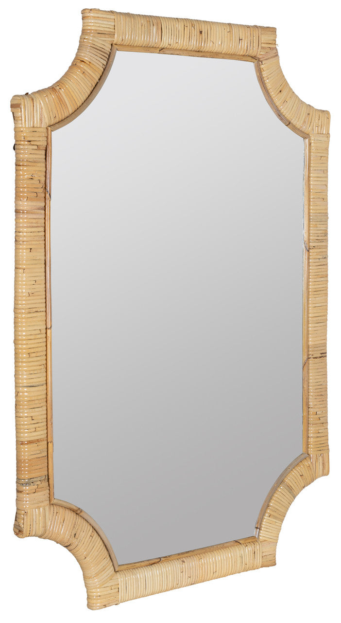 Amelia Woven Rattan Mirror - Coastal Wall Mirror - Dear Keaton