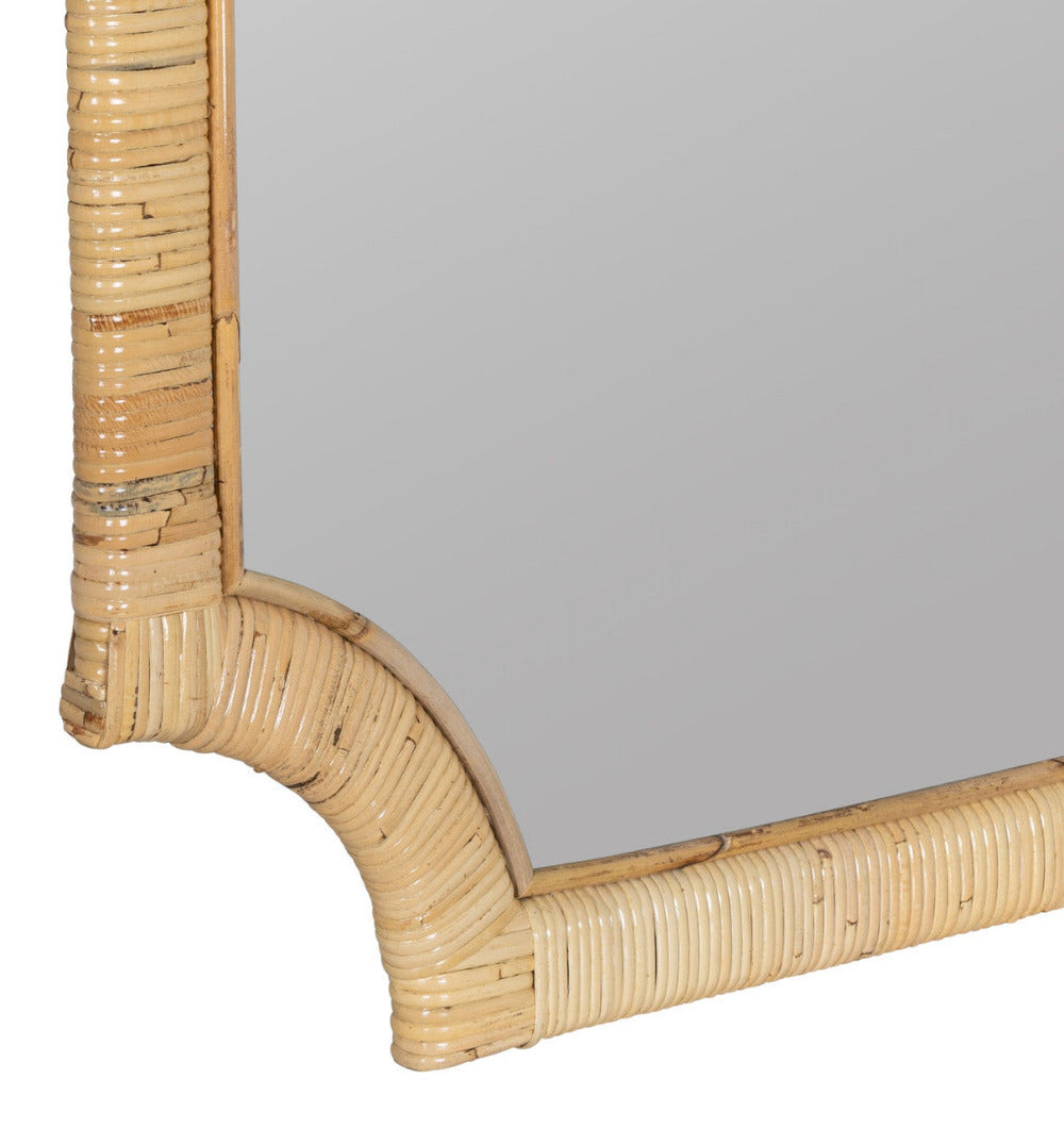 Amelia Woven Rattan Mirror - Coastal Wall Mirror - Dear Keaton