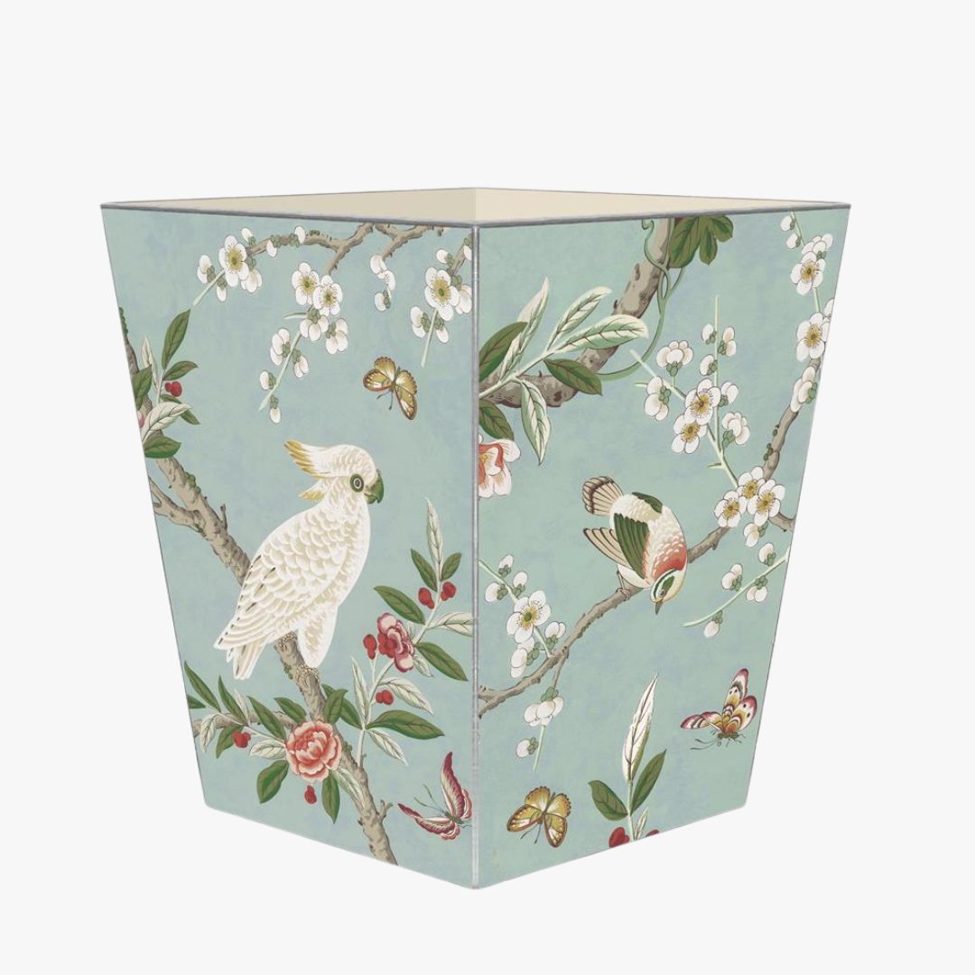 Bird and Butterfly Wastebasket - Bathroom Accessories - Dear Keaton