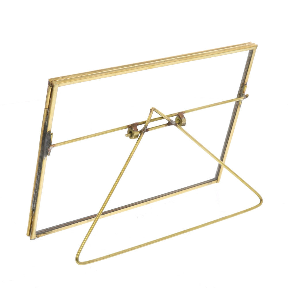 Brass Easel Horizontal Frame - Picture Frames - Desk Art - Dear Keaton