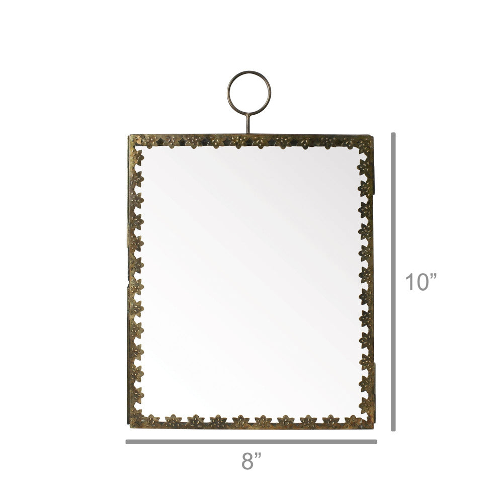 Carlyle Hanging Brass Frame - Pressed Flowers Small Art - Dear Keaton