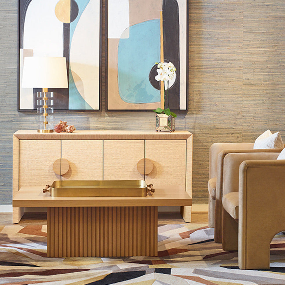 Tatum Coffee Table - Ribbed Detail Furniture - Dear Keaton