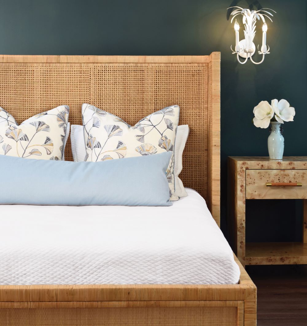 Dorian Woven Cane Bed - Coastal Bedroom Furniture - Dear Keaton