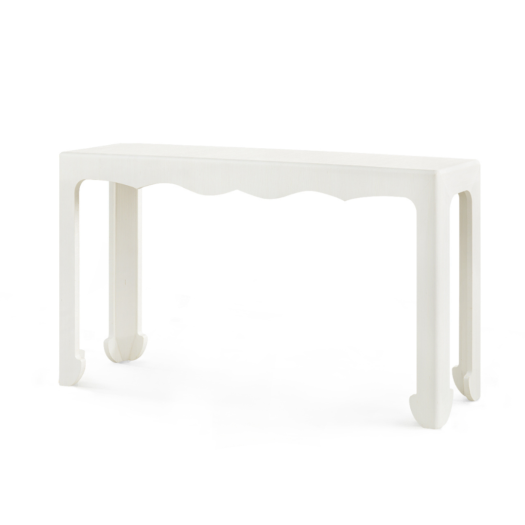 Geneva Console Table - Lacquered Grasscloth Furniture - Dear Keaton