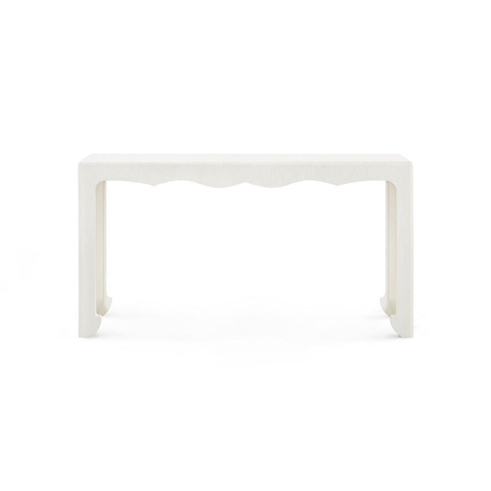 Geneva Console Table - Lacquered Grasscloth Furniture - Dear Keaton