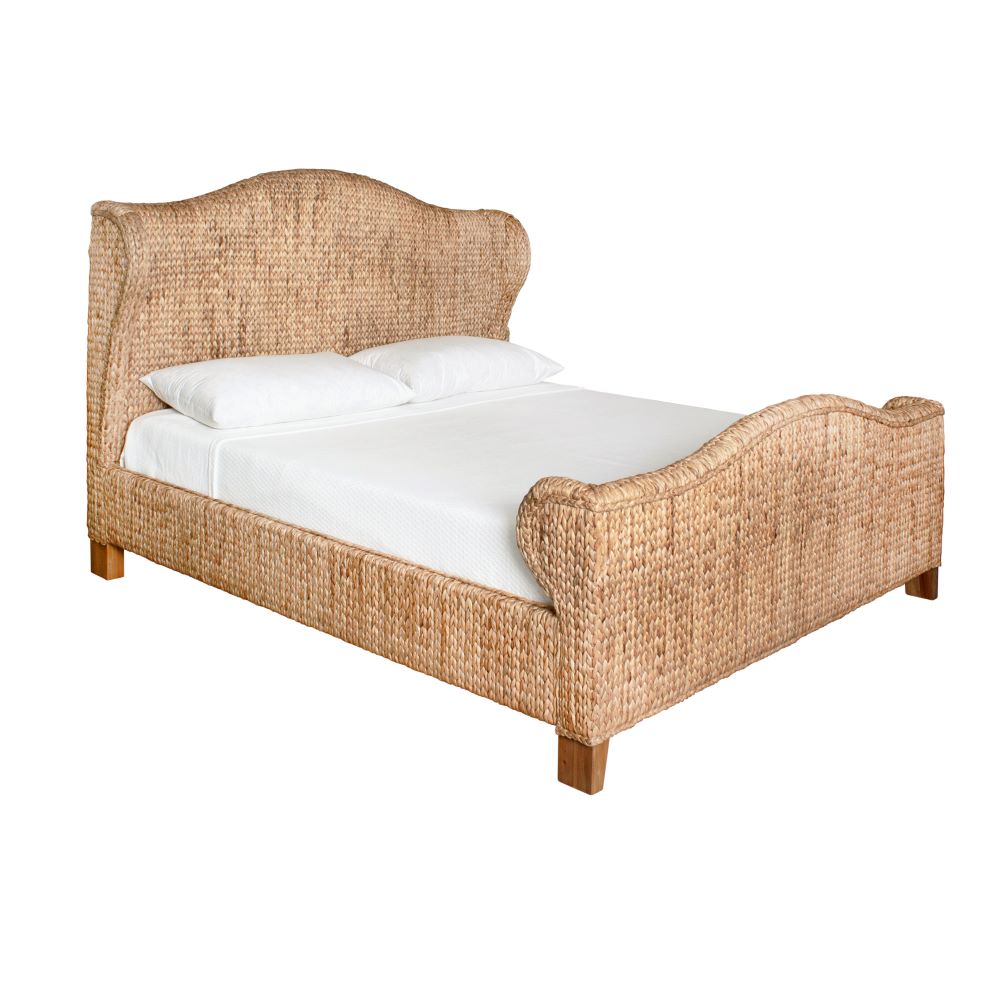 Jarrett Woven Water Hyacinth Bed - Coastal Furniture - Dear Keaton