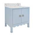 Margate Light Blue Vanity - Marble Bathroom Vanities - Dear Keaton