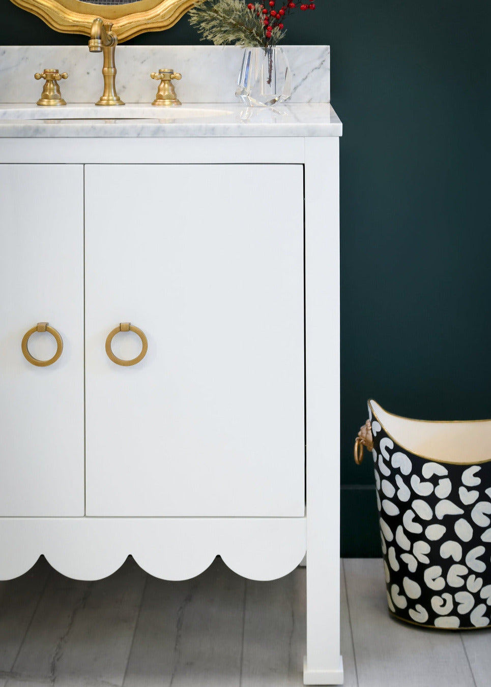 Margate White Vanity - Marble Bathroom Vanities - Dear Keaton