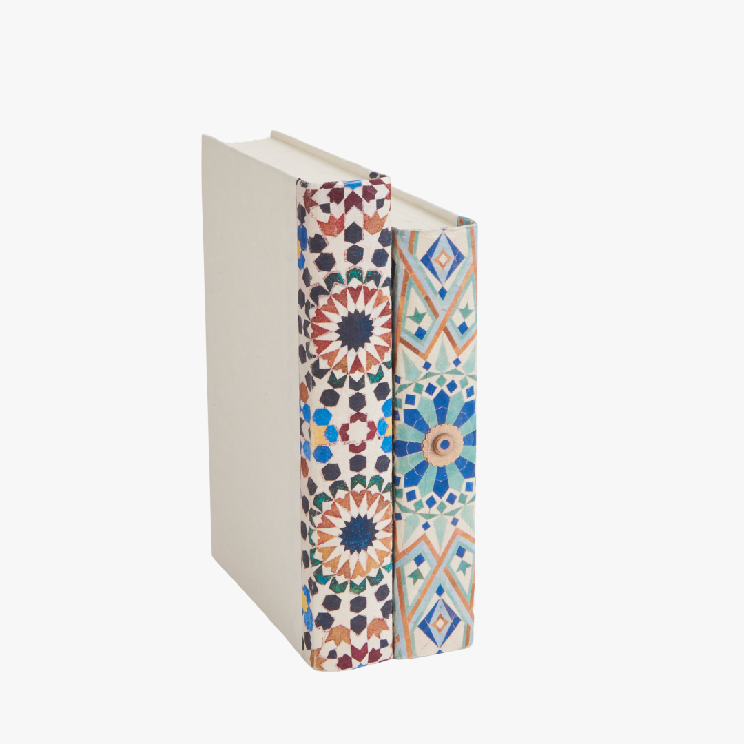 Moroccan Tiles Book Set - Decorative Books to Fill Shelves - Dear Keaton