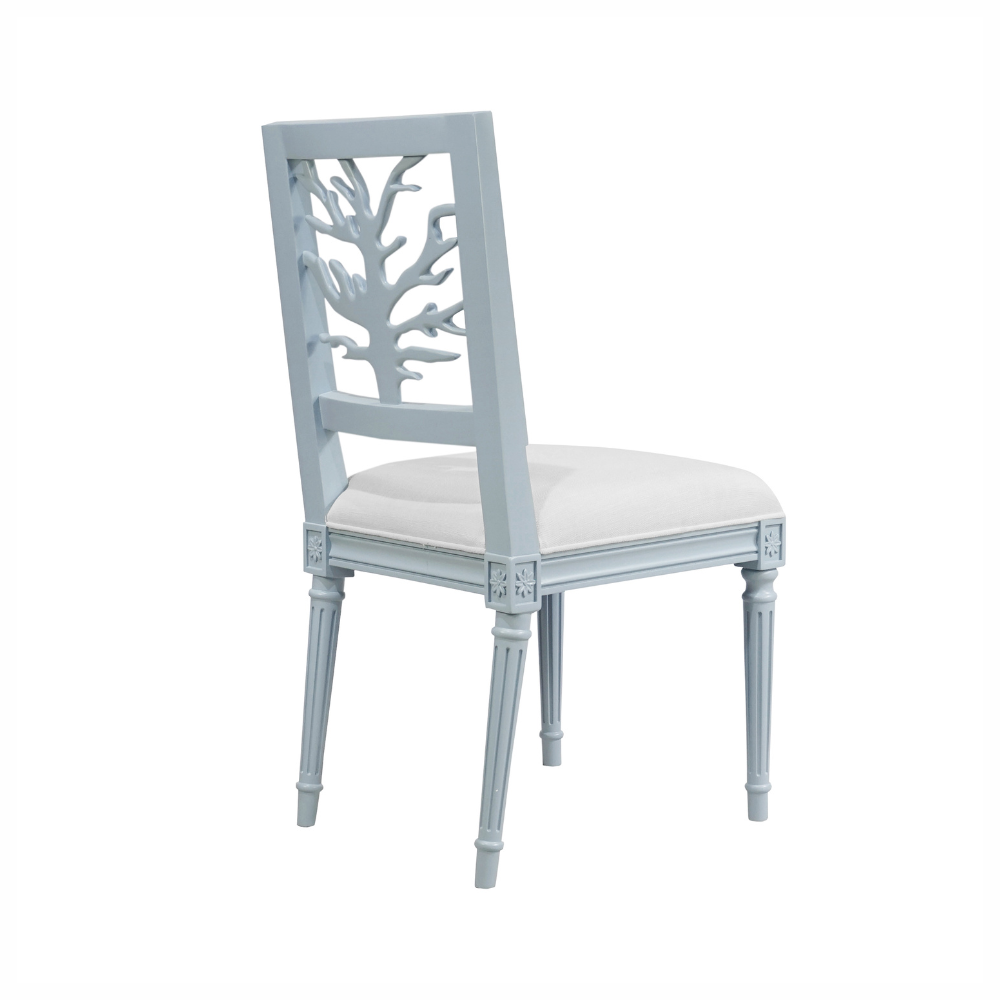 Mustique Light Blue Chair - Coastal Dining Chairs - Dear Keaton