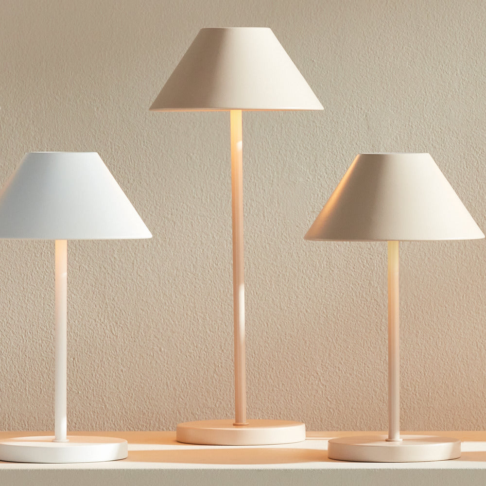 Alix Sand Rechargeable Lamp - Tan Cordless Table Lamp - Dear Keaton