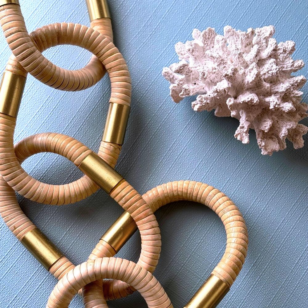 Otto Rattan Chain Links - Coastal Decorative Objects - Dear Keaton