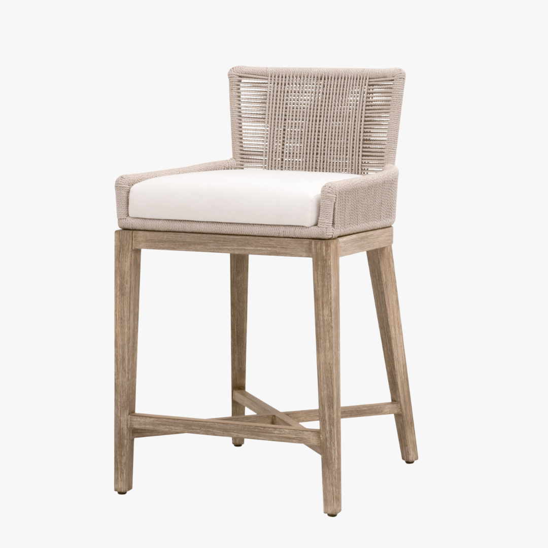 Oasis Counter Stool - Woven Rope Kitchen Stools - Dear Keaton