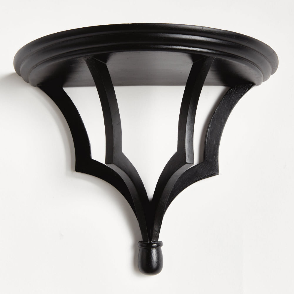 Oliver Black Wood Wall Bracket - Shelf for Wall Decor - Dear Keaton