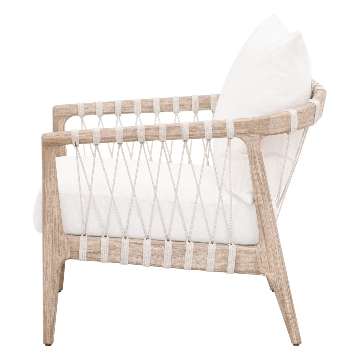 Palisades Woven Rope Club Chair - Performance Fabric Seating