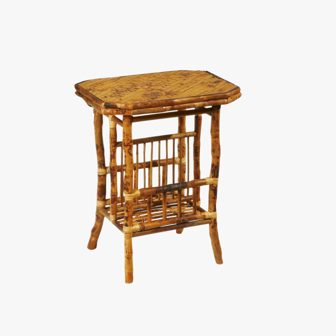 Tortoise Bamboo Magazine Table - Rattan Furniture - Dear Keaton