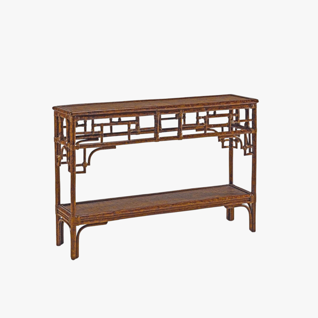 Tortoise Pagoda Small Console Table - Chinoiserie Style - Dear Keaton