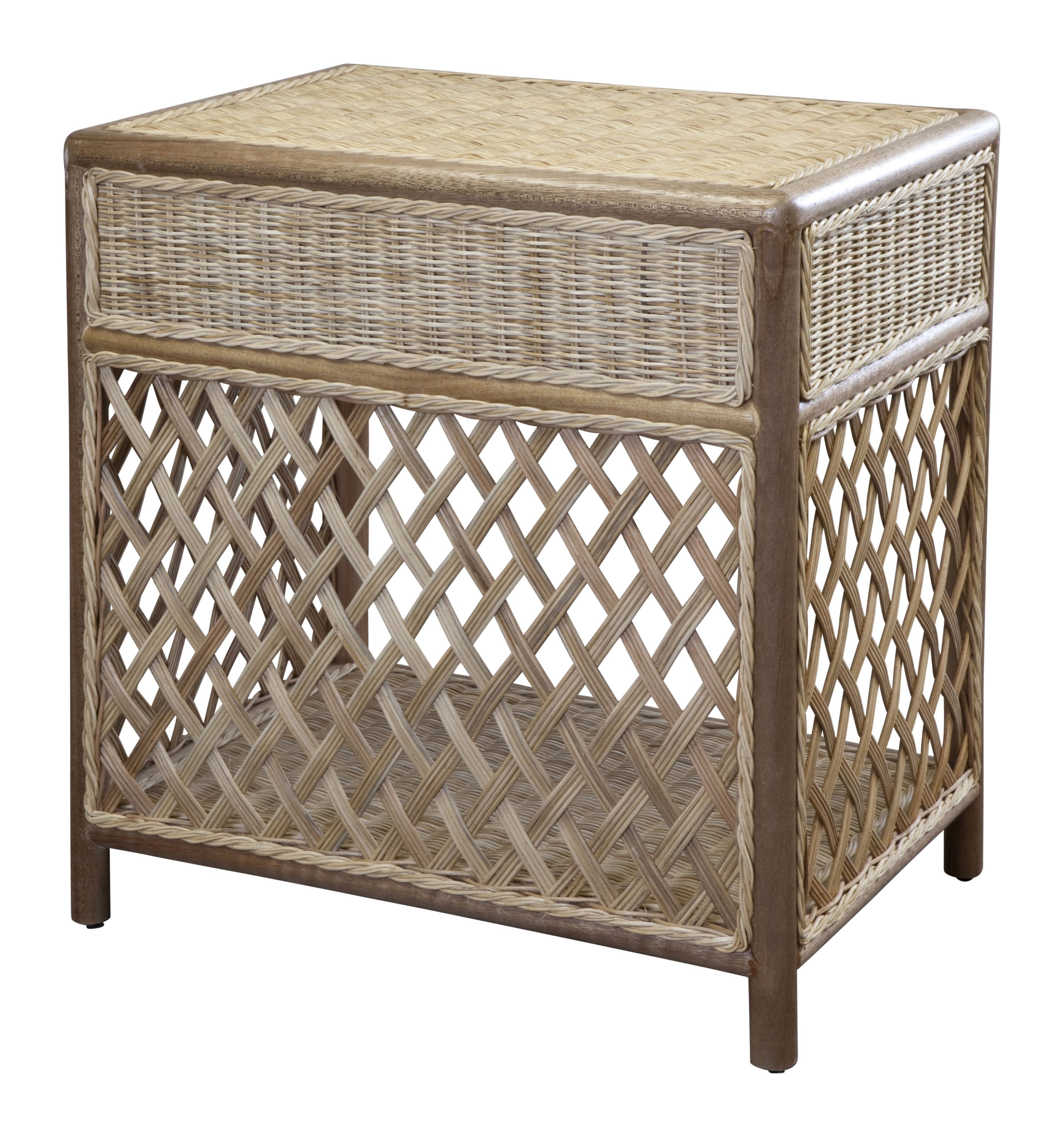 Trellis Bedside Table - Sarah Bartholomew Wicker Furniture