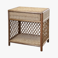 Trellis Bedside Table - Sarah Bartholomew Wicker Furniture