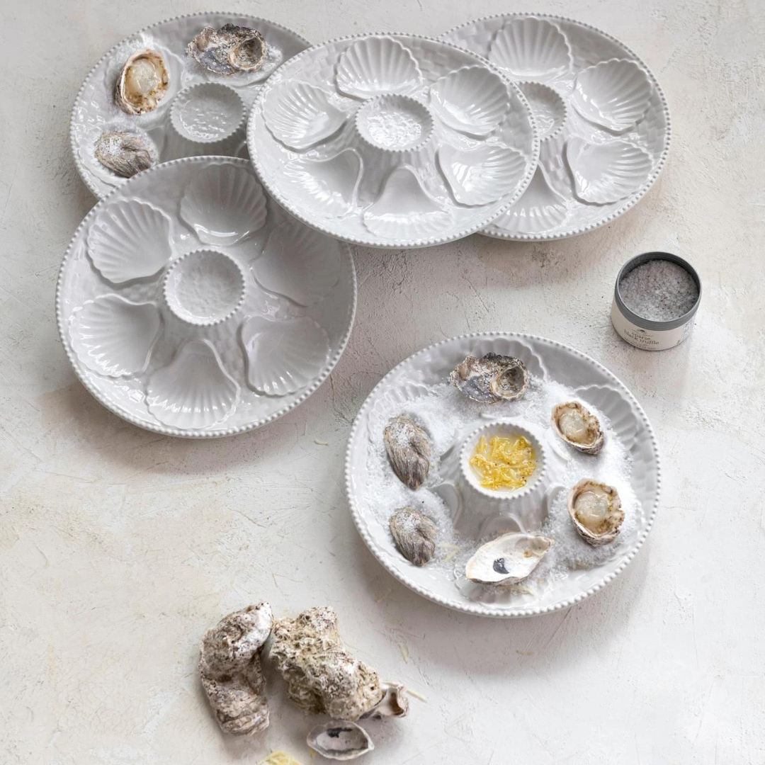 Stoneware Oyster Server - Unique Serving Pieces - Dear Keaton