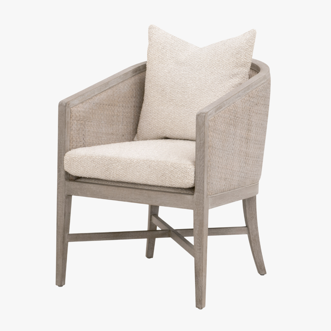 Mansfield Oatmeal Dining Chair - Performance Fabric - Dear Keaton