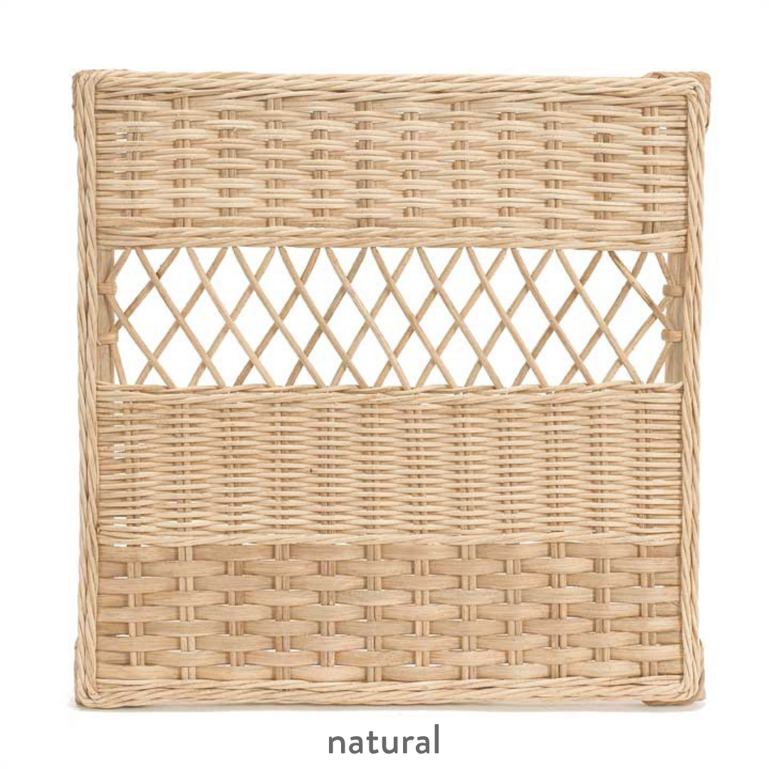 Harbour Island Square Side Table - Wavy Wicker Table - Dear Keaton