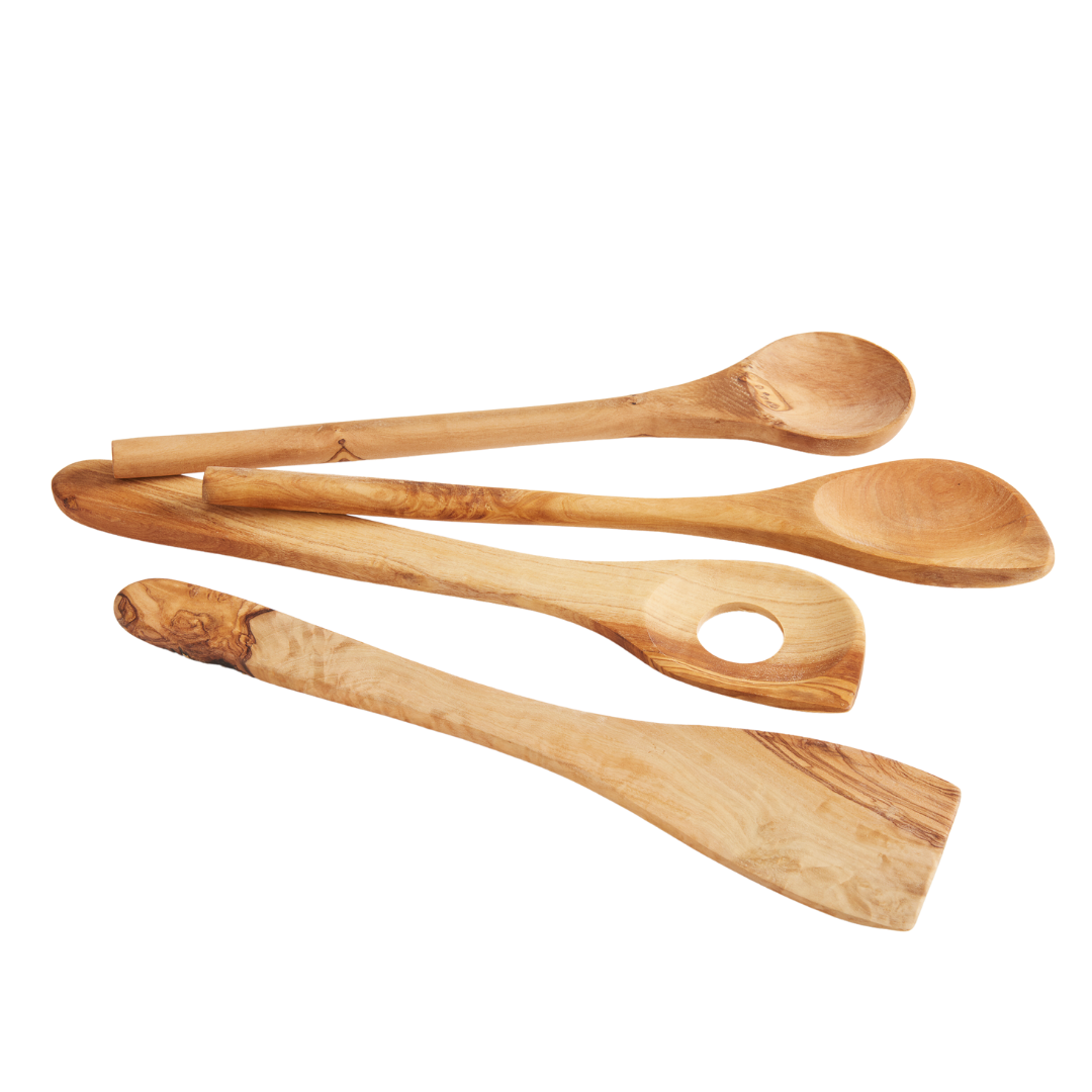 Olive Wood Spoon Set - Unique Kitchen Utensils - Dear Keaton