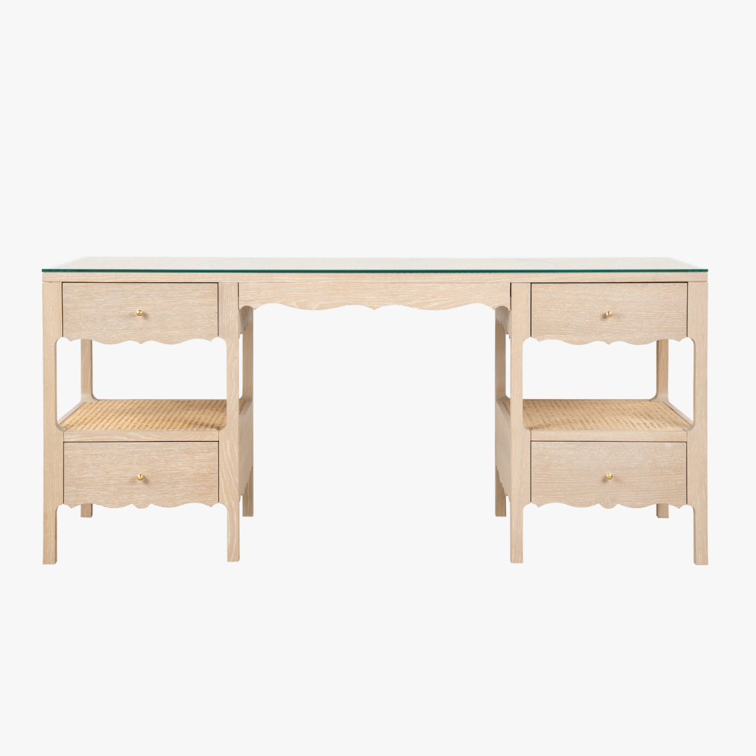 Alice Desk - Scalloped Edge Writing Desk - Dear Keaton