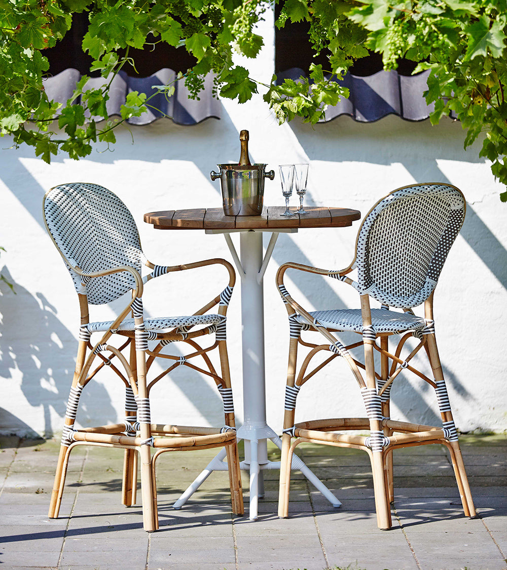 Cappuccino Dot Isabell Rattan Bar Stool