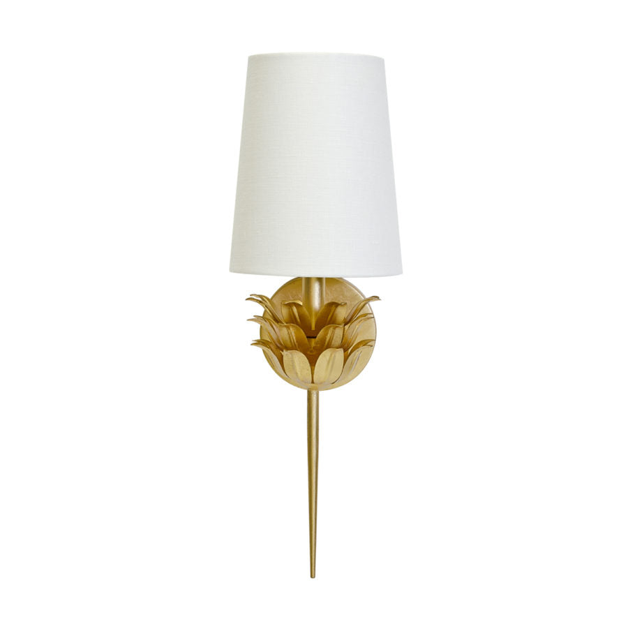 Darcy Leaf Motif Sconce - Designer Wall Sconces - Dear Keaton