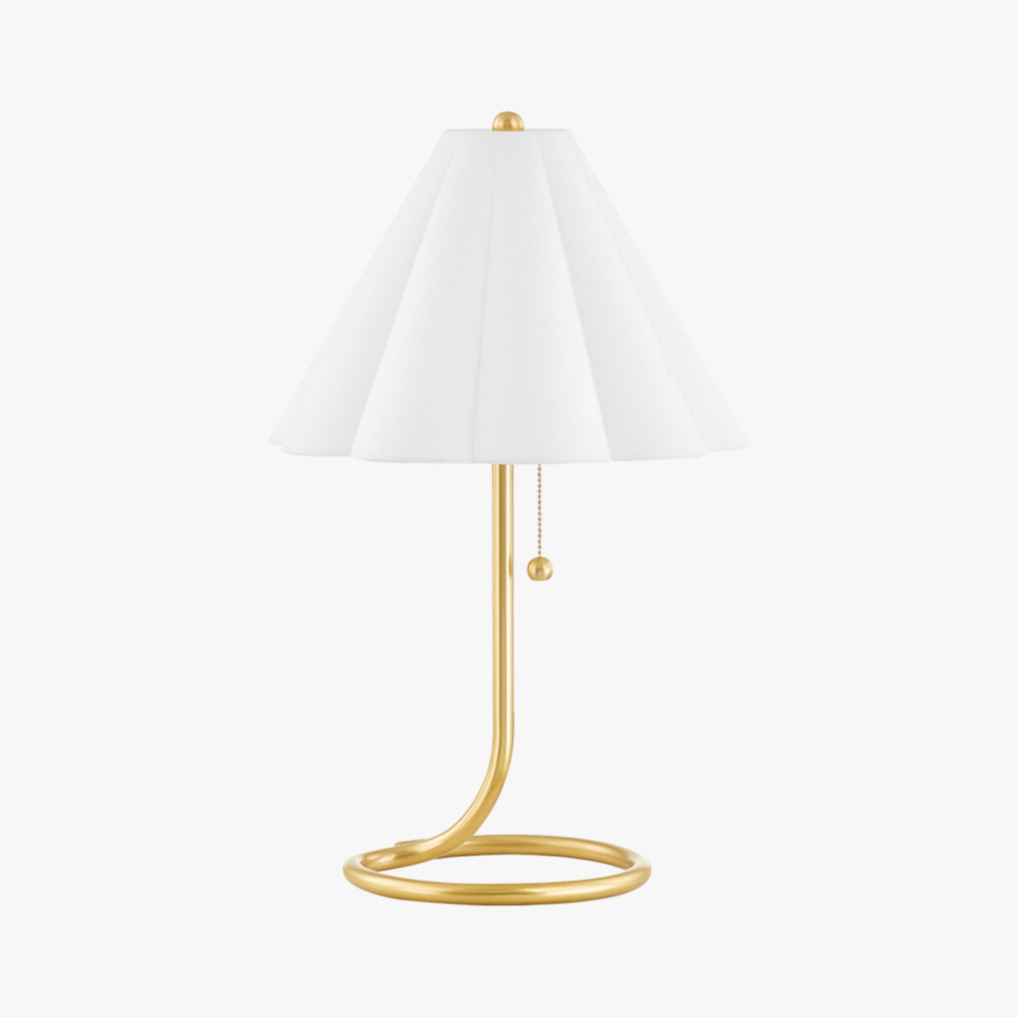 Emma Table Lamp - Scalloped Shade Lamp - Dear Keaton