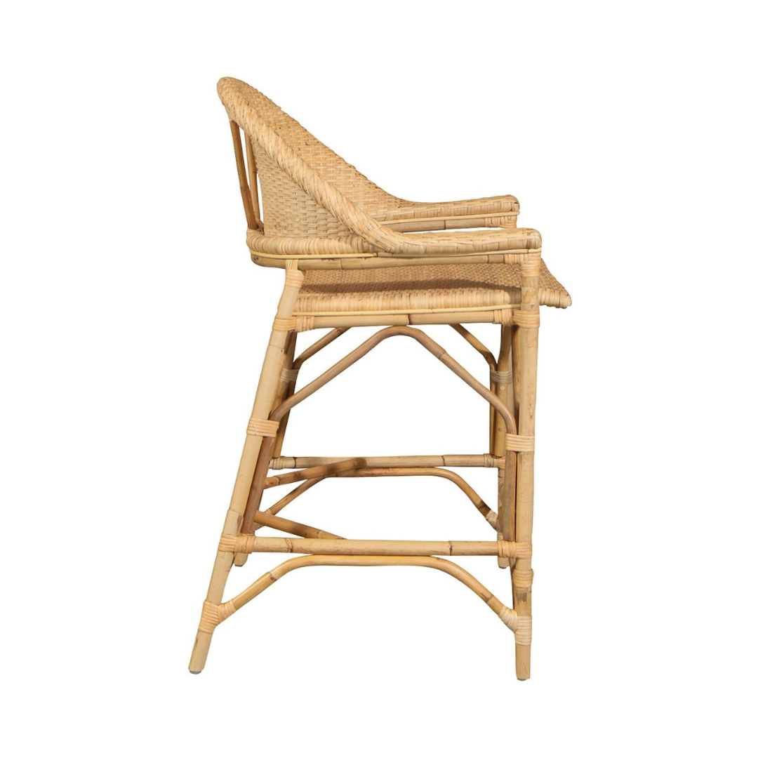 Newport Natural Counter Stool - Rattan Counter Stools - Dear Keaton