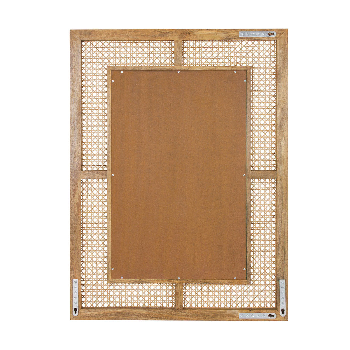 Palm Woven Cane Mirror - Bamboo and Cane Wall Mirror - Dear Keaton