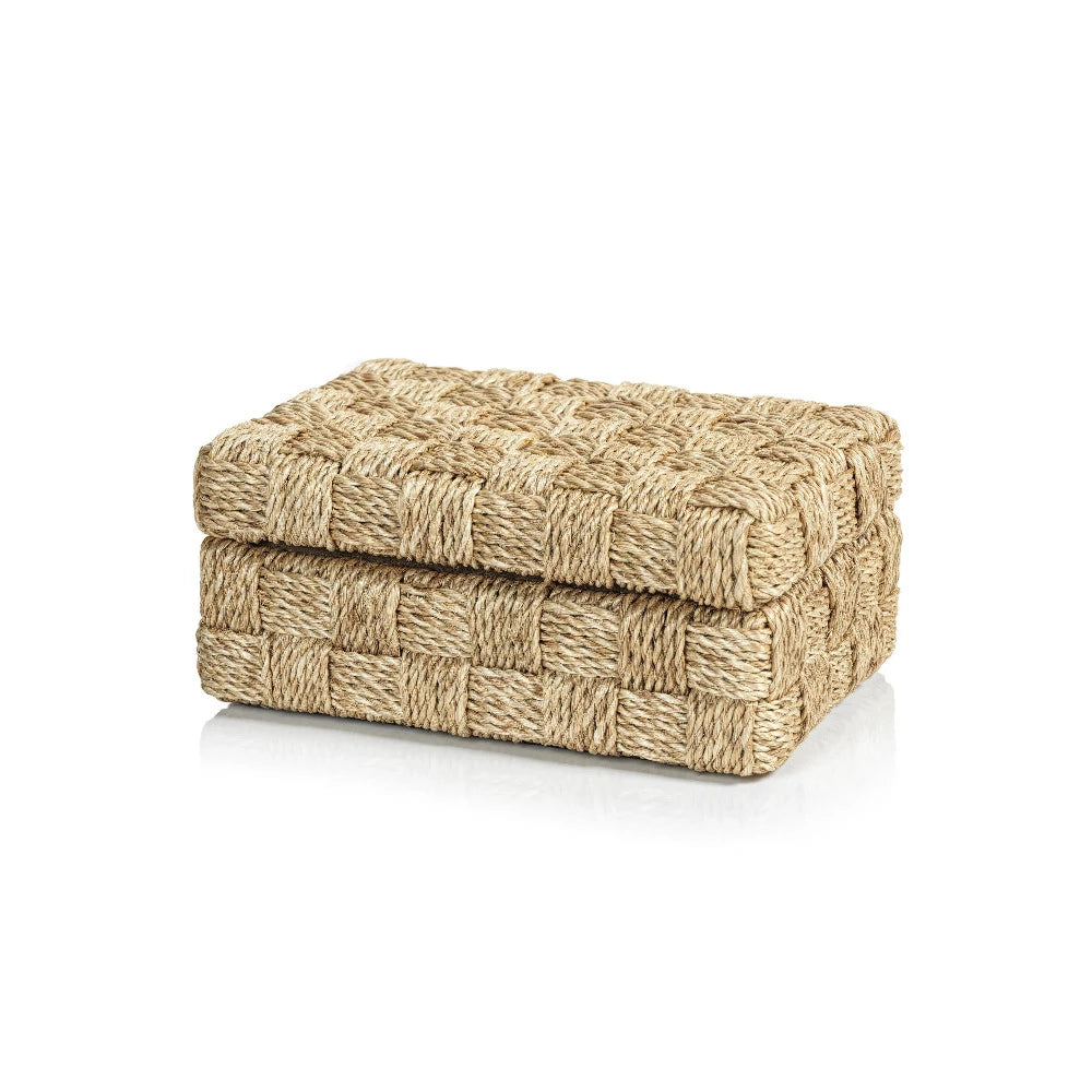 Abaca Rope Box - Decorative Storage Boxes - Dear Keaton